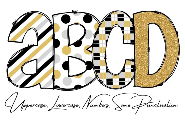 Graduation Doodle Alphabet Sublimation Letters