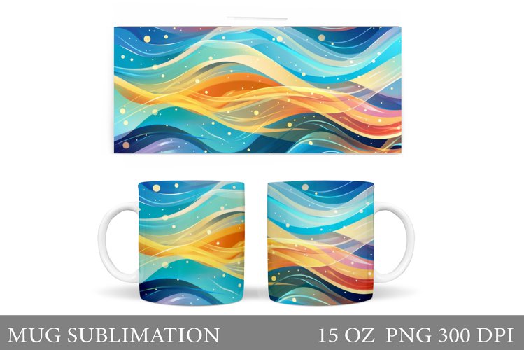 Abstraction Mug Design. Abstract Sublimation (5117039)