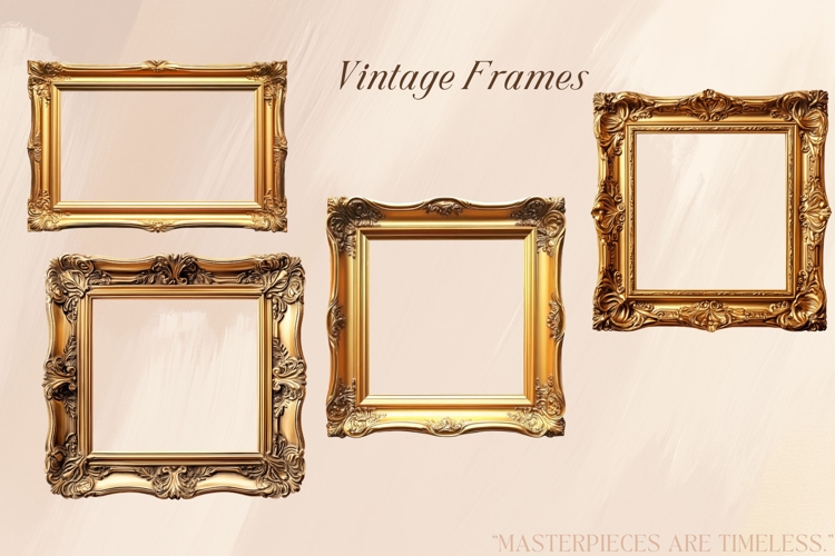 Golden Vintage Regal Frames