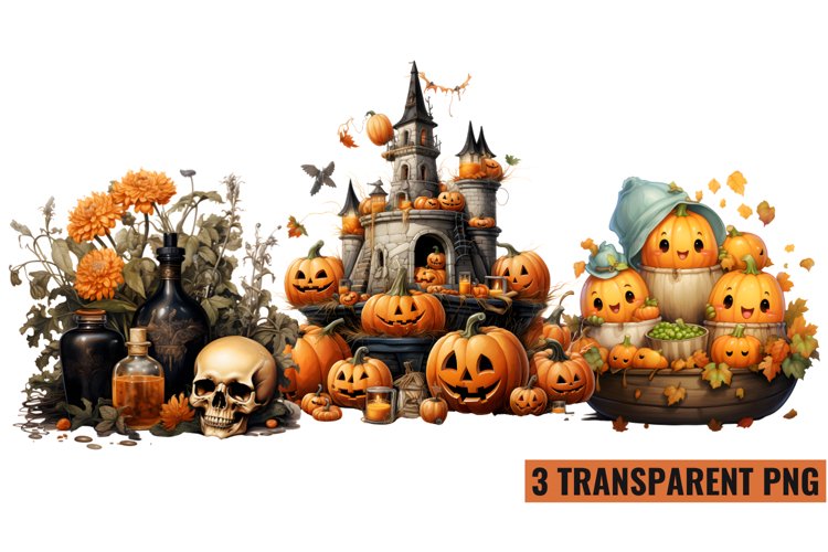 Watercolor Halloween Sublimation , PNG