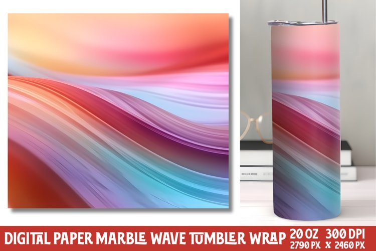 Marvel Wave Tumbler Wrap Sublimation