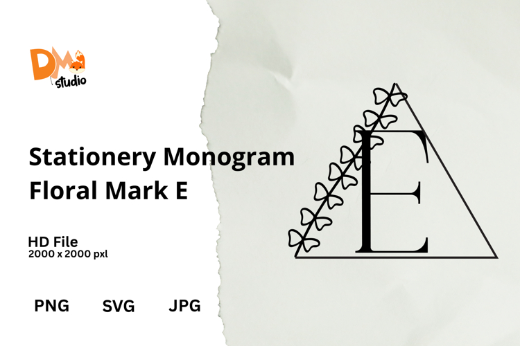 Stationery Monogram Floral Mark (6053675)