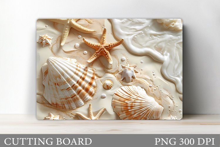3D Seashell Cutting Board. 3D Sea Cutting Board (3334774)