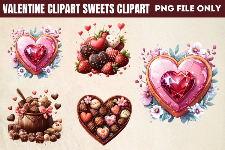 Valentine Sweets Clipart PNG (5100312)