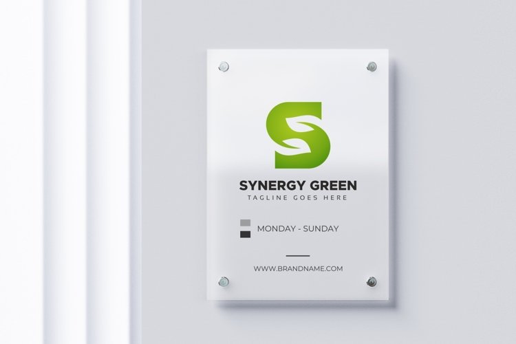 Synergy Green S Letter Logo