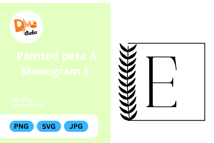 Painted Peta Monogram (6058845)