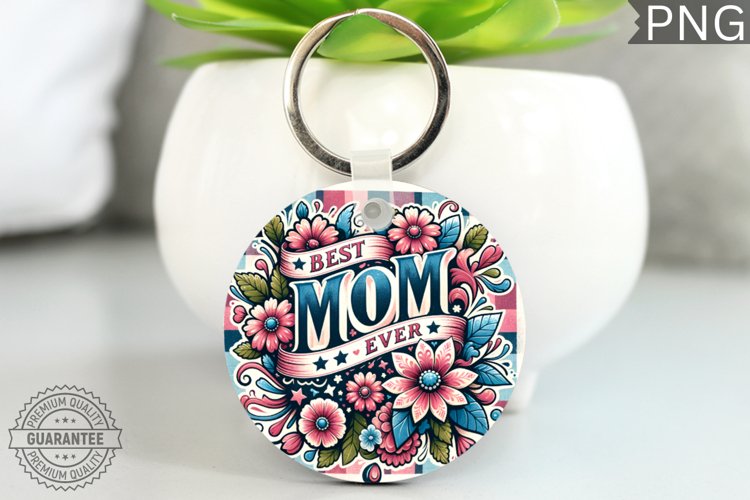 Mother's Day Keychain Sublimation Design