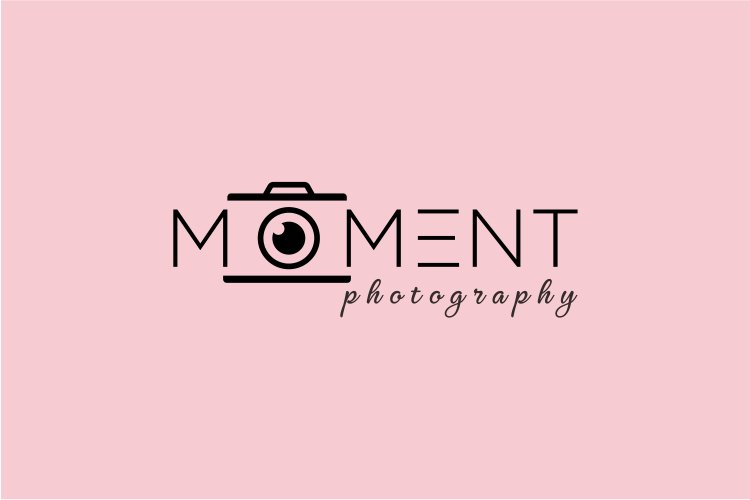 letter moment photography vector template