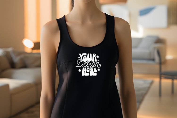 Next Level 1533 Black Mockup, Next Level Tank Top (4180665)