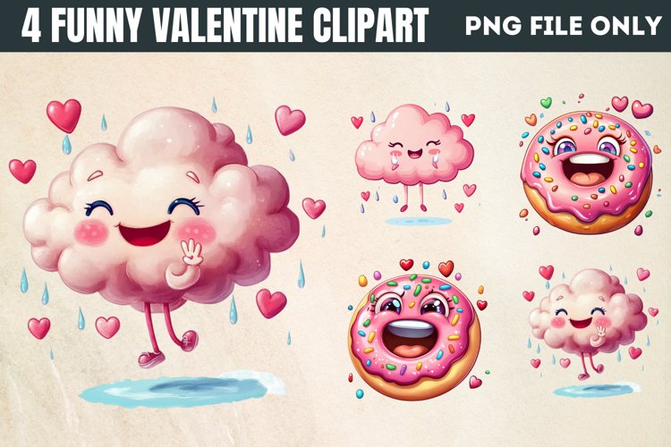 Funny Valentine Clipart PNG (5103762)