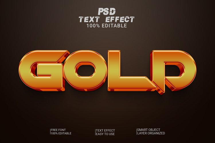 Gold 3d Editable Text Effect Style (2487262)