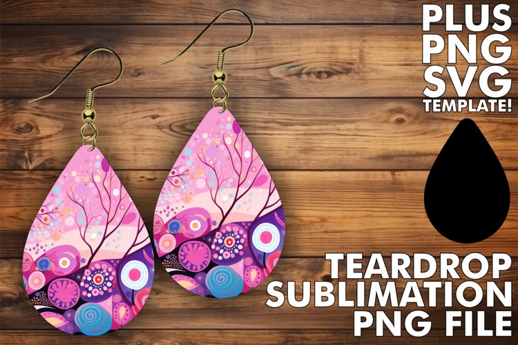 Splash of Colors: Vibrant Teardrop Sublimations (2976805)
