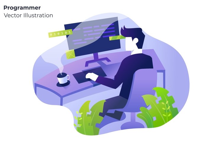 Programmer - Vector Illustration