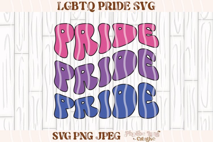 Bisexual Pride Rainbow SVG, Pride SVG, LGBTQ SVG (2106809) | Vectors ...