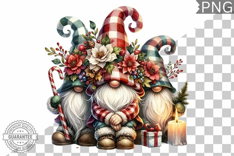 Christmas Gnome Sublimation - Clipart PNG Design