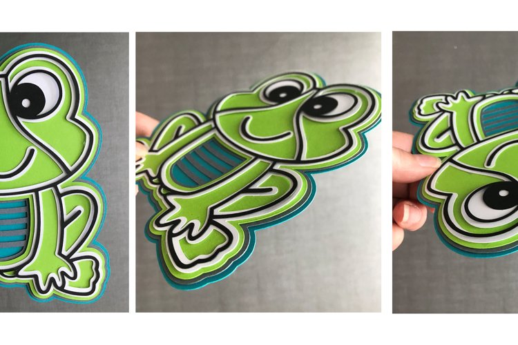 3D Layered Frog SVG Design - Free Design of The Week | Design Bundles