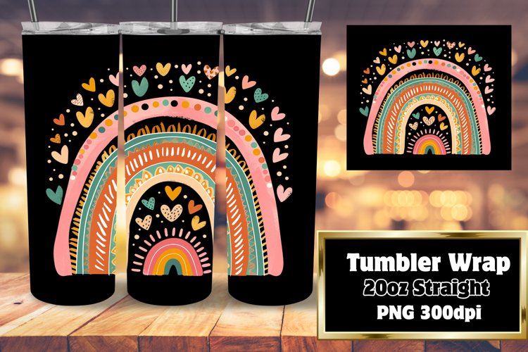 Celestial Eclipse: Sublimation Tumbler Art on Black Canvas