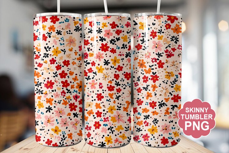 Floral Pattern Tumbler | Floral Tumbler Wrap