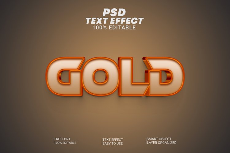 Gold PSD text effect style (3371221)