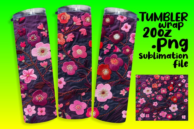 Color Burst Abstract Embroidered Sublimation Wrap