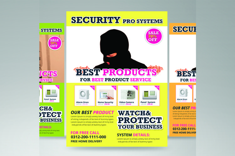 security product flyer