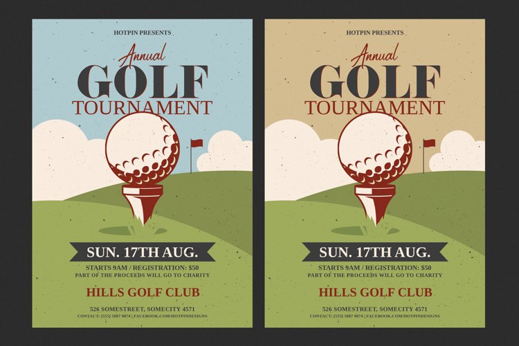 Golf Invitation Template Design Bundles