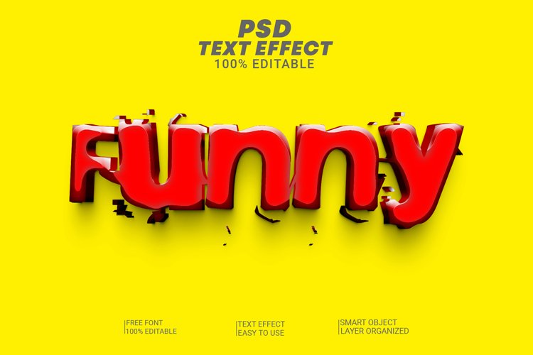 Yellow Red Funny Text Effect Style