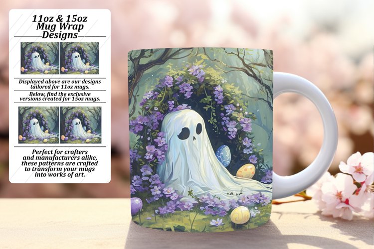 Springtime Spirits: Easter Ghost Mug Wrap (3332643)