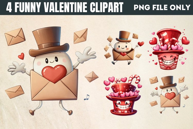 Funny Valentine Clipart PNG (5103871)