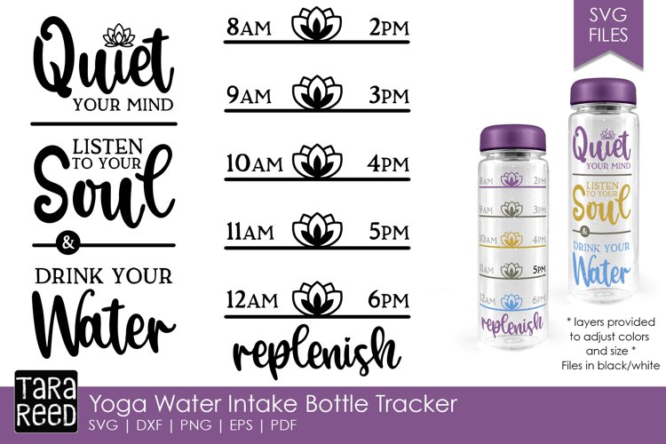 Water Bottle SVGs | Design Bundles