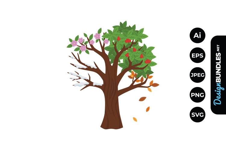 Seasons Tree Illustrations