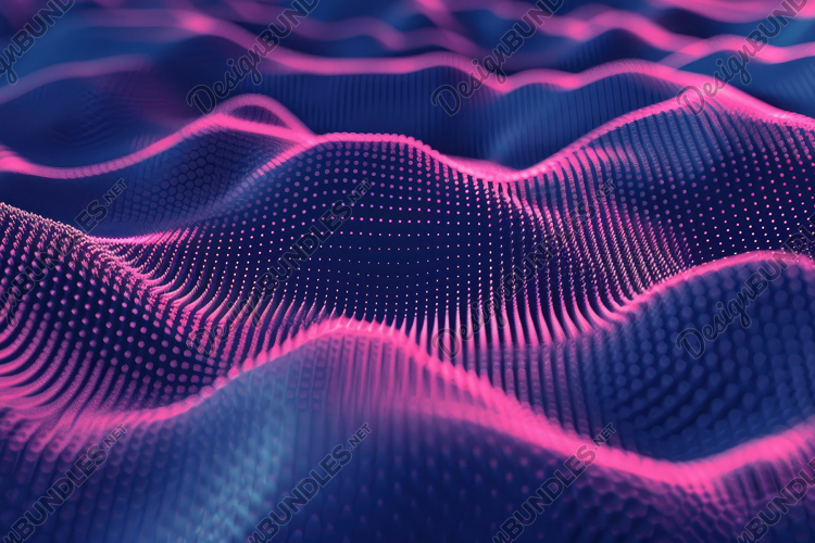 3D Abstract Waves Background Wallpaper