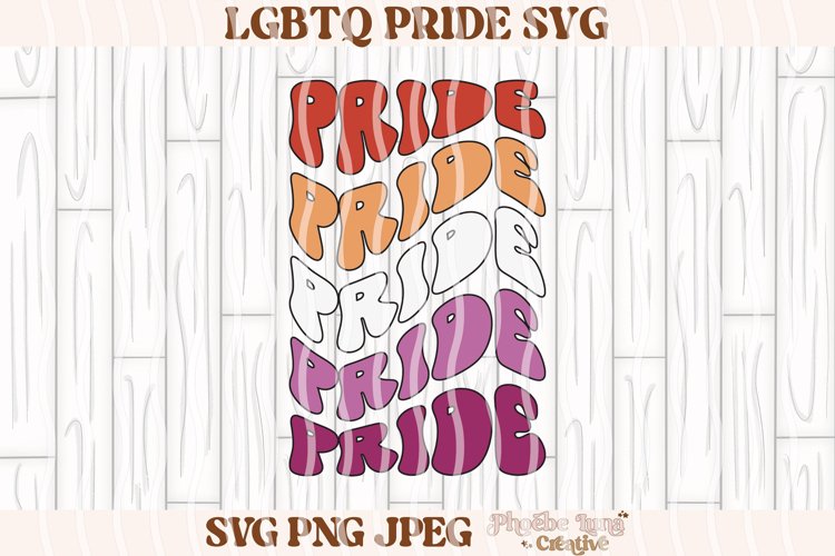Lesbian Pride Rainbow SVG, Pride SVG, LGBTQ SVG (2106813) | Vectors ...