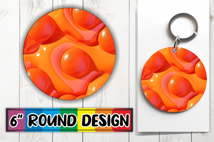 Bold Abstract Inflated Puff Sublimation Patterns