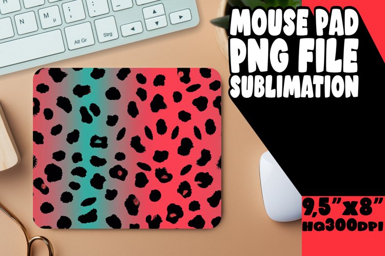 Shimmering Leopard Print Mouse Pad Design Patterns (4118740)