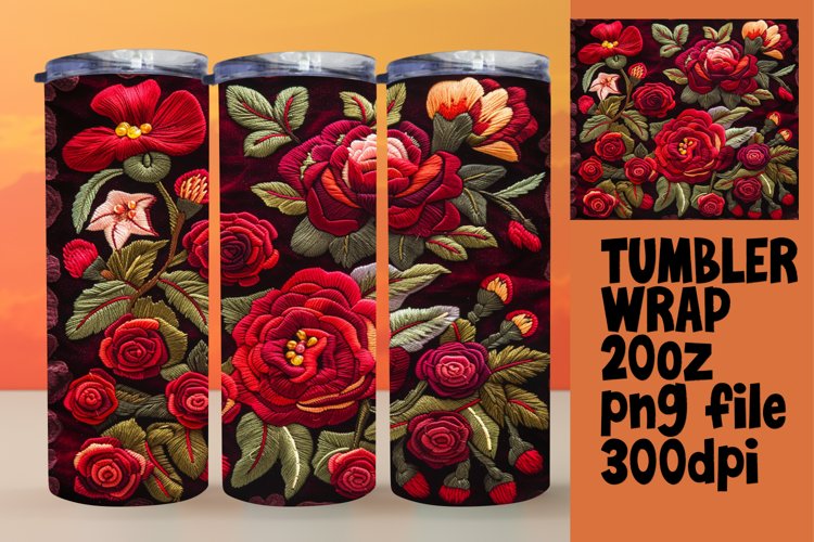Vibrant Colorful 3D Tumbler Design