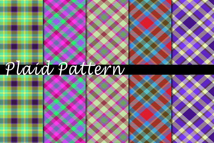 Plaid Pattern Digital Paper Bundle