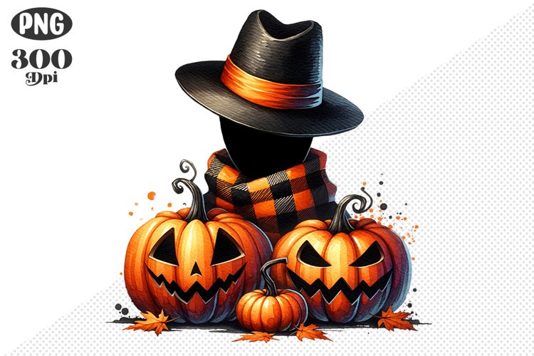 Halloween Pumpkins Sublimation - Clipart PNG Design