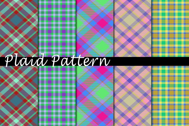 Plaid Pattern Digital Paper Bundle