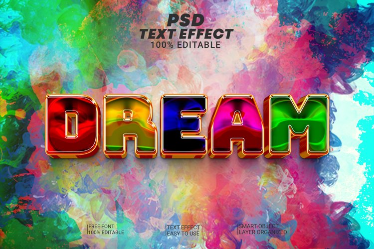 Color Dream 3D Text Effect (3377260)
