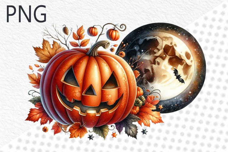 Halloween Pumpkins Sublimation - Clipart PNG Design