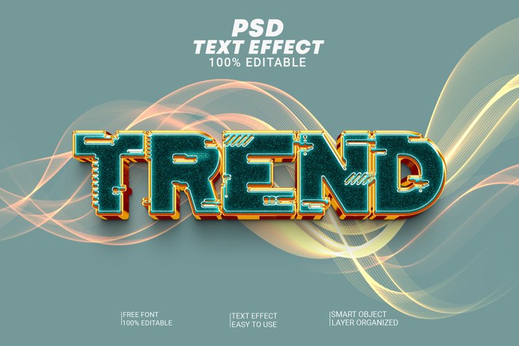 Trend 3d PSD Editable Text Style Effect (3377282)