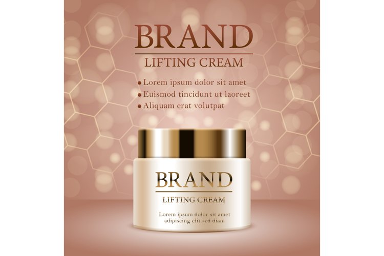 Lifting facial concept background, realistic style