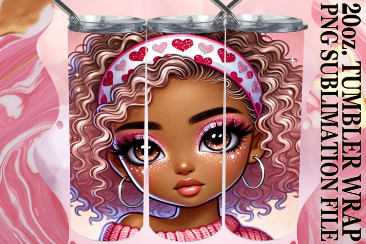 Heartfelt Moments 20oz tumbler wrap, Love Girl