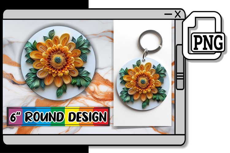 Whimsical Floral Sublimation Circle Designs