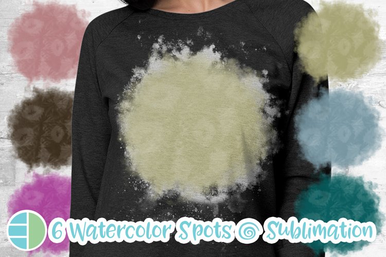 Shibori Batik Pattern Watercolor Sublimation (1288179)