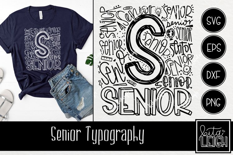 Senior Typography (113800) | Hand Lettered | Design Bundles