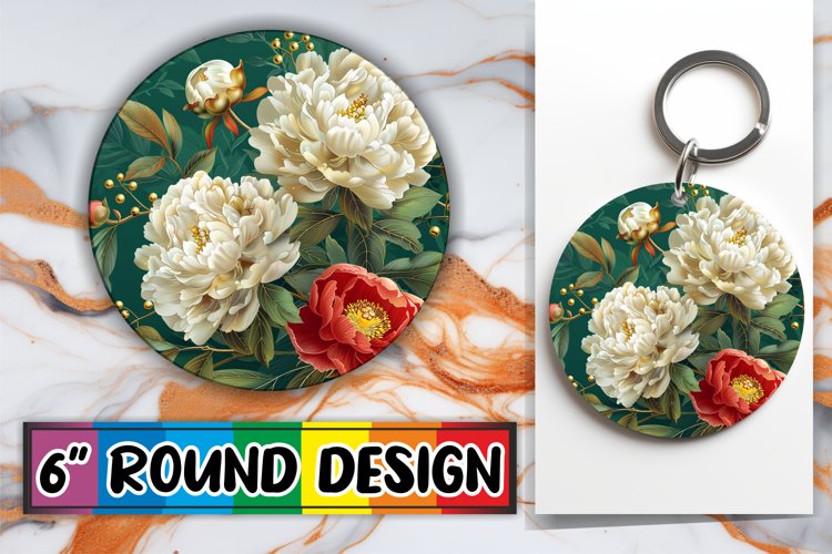 Radiant Petals: 3D Spring Circle Design (3856658)