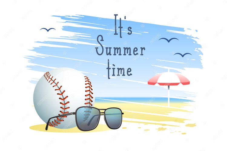 It's Summer Time. Sports card. Baseball.