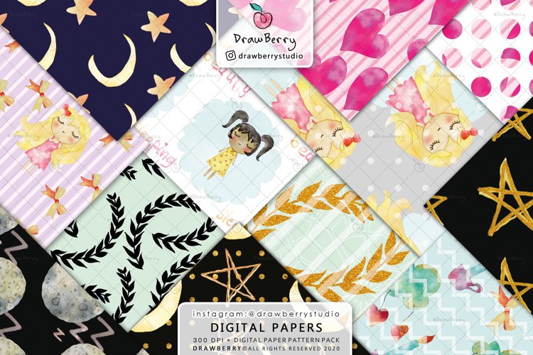 Cute Baby Girls Nursery Pattern DP072